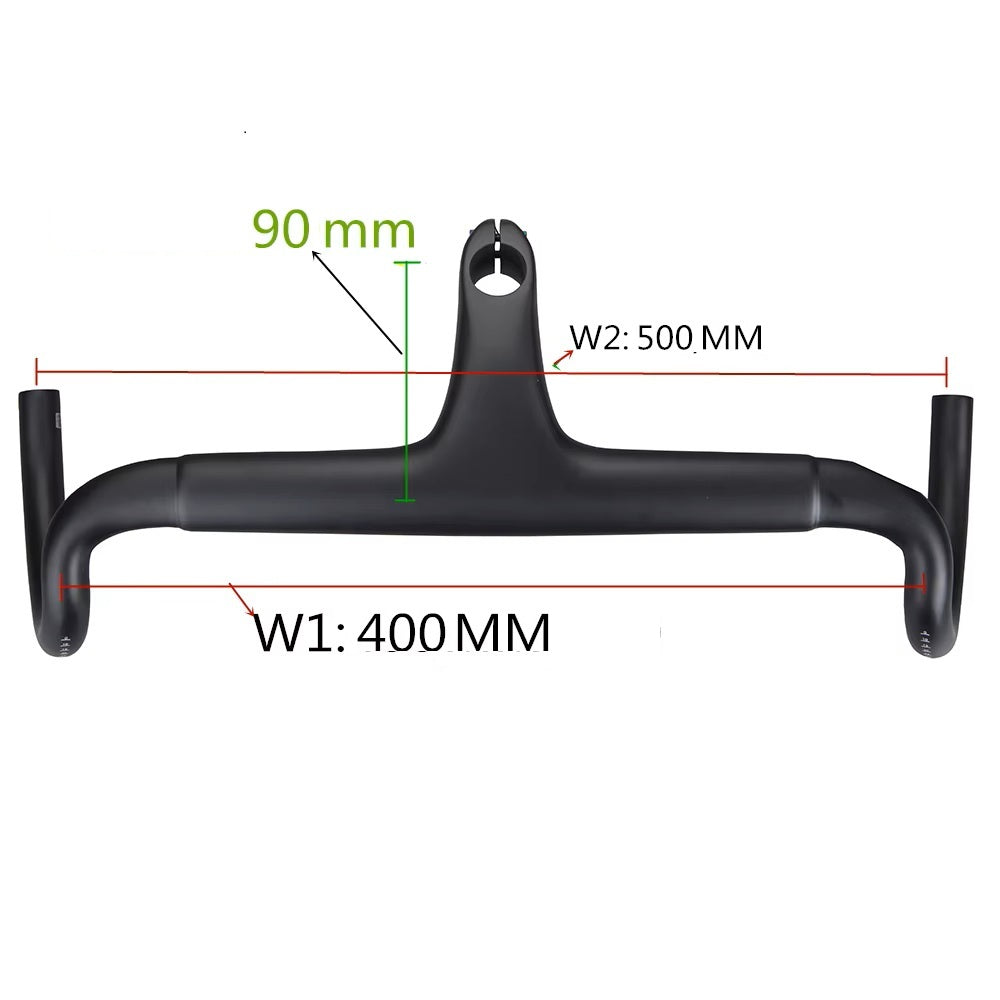 Carbon Gravel Drop Bars (Road Handlebars) – 25° Flare, Internal Routing ...