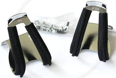 MKS Half Toe Clips – Black Leather Edition | Urban, Fixie & Commuter R ...