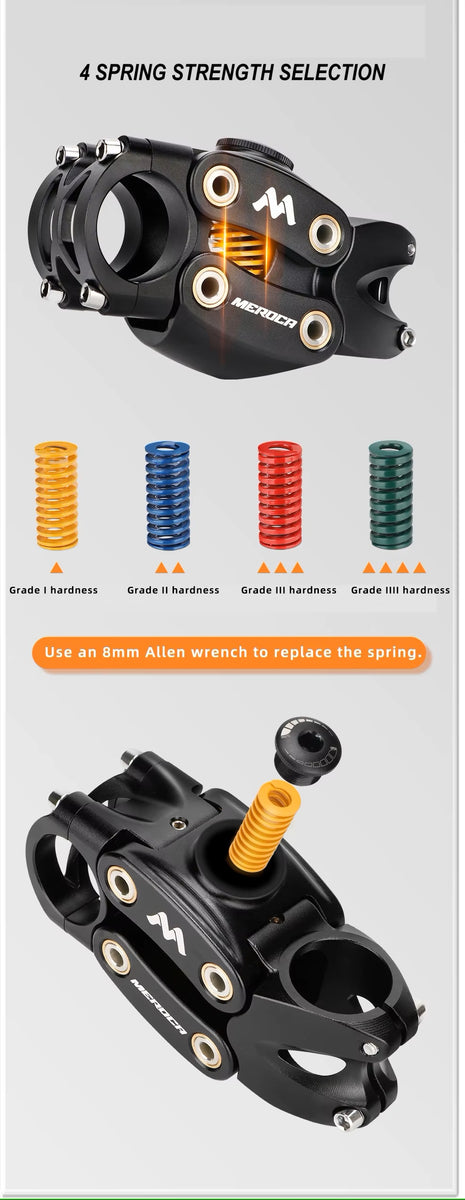 Adjustable Suspension Stem – Shock-Absorbing Bike Stem – XFIXXI BIKES ...