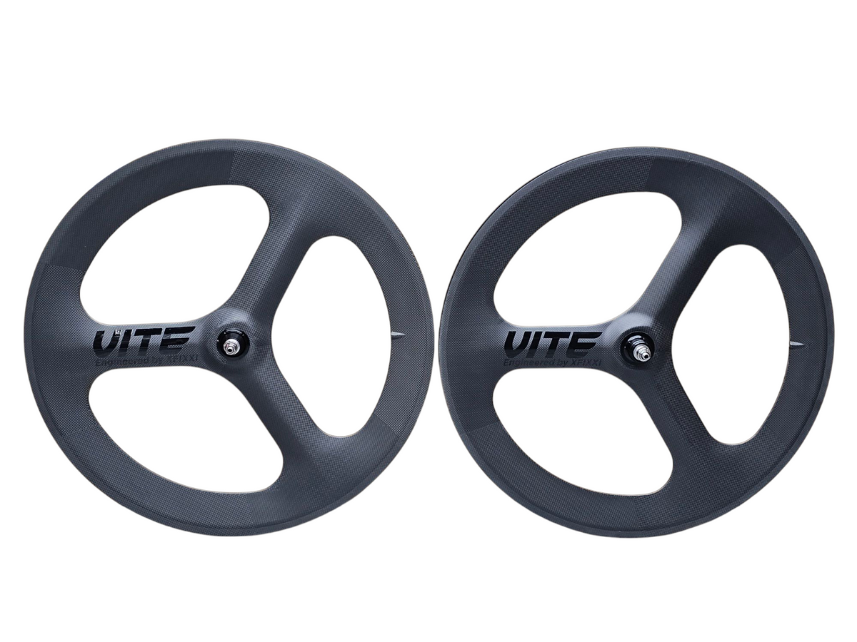 XFIXXI VITE Carbon Tri Spoke & 88mm Deep Dish Wheel | Fixie & Track ...